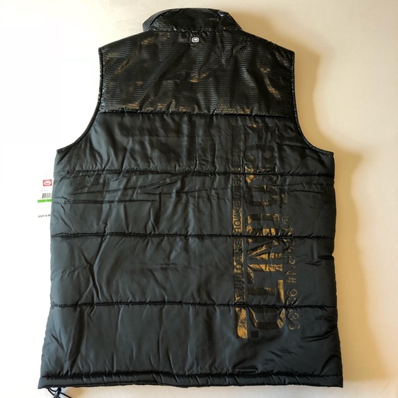 Ecko Unlimited | Jackets & Coats | Mens Large Black Ecko Unlimited Vest ...